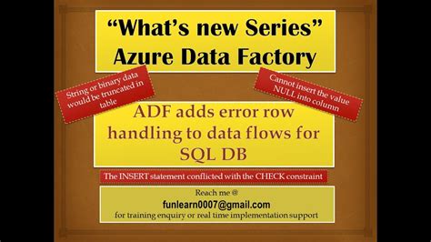 Whats New Azure Data Factory Adf Adds Error Row Handling To Data
