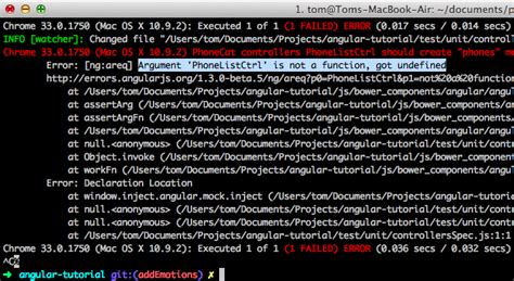 Javascript Angular Using Jasmine And Karma Getting