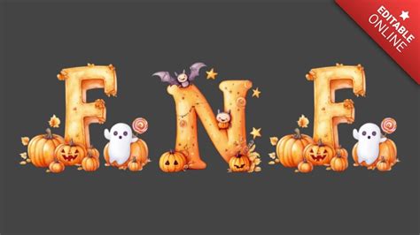 Fnf Halloween Alphabet Font Text Effect Generator