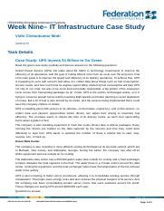 Lab IT Infrastructure Case Study Docx ITECH Emerging Information Systems Week Nine IT