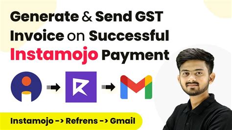 how to generate and send gst invoice on successful instamojo payment