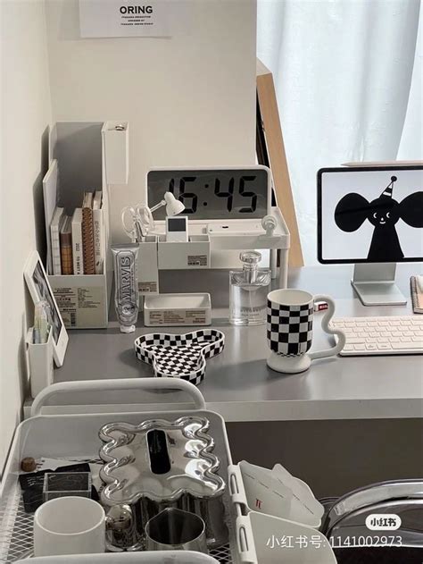 𝘤𝘢𝘭 Study desk decor Room setup Desk inspiration