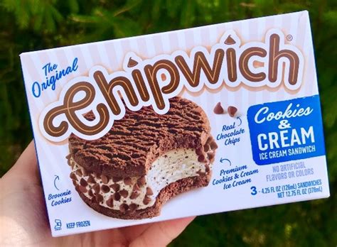 Review Chipwich Ice Cream Cookie Sandwich 3 Flavors The Three