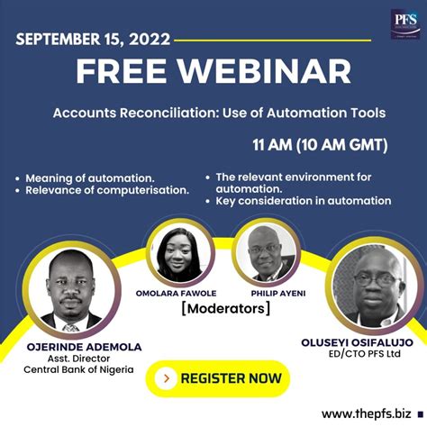 Accounts Reconciliation Use Of Automation Tools Pfs Limited