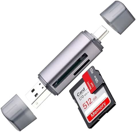 Amazon Com USB C And USB SD Card Reader 2 In 1 Aluminum Alloy Memory Card Reader With Dual