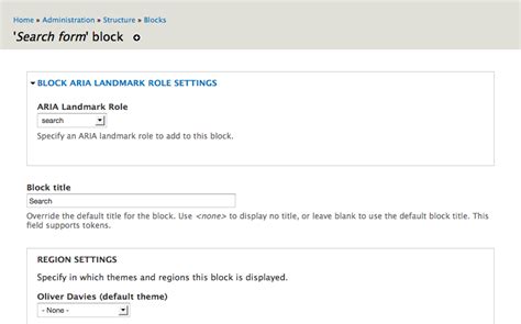 block aria landmark roles
