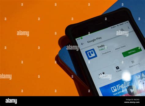 BEKASI WEST JAVA INDONESIA JANUARY Trello Dev App On Smartphone Screen Trello Is A