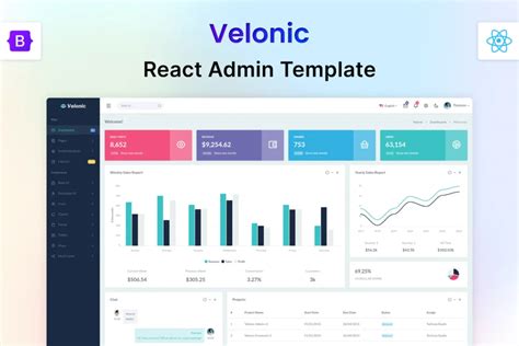 Velonic React Admin And Dashboard Template Mua Theme Wordpress Giao