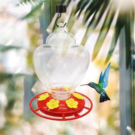 Plastic Bird Water Feeder Bottle Hanging Hummingbird Feeder