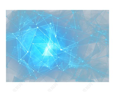 荧光科技感蓝色渐变线条图片素材免费下载 觅知网