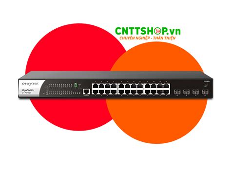 Thiết Bị Switch Draytek Vigorswitch P2282x 28 Port L2 Managed 10g Poe