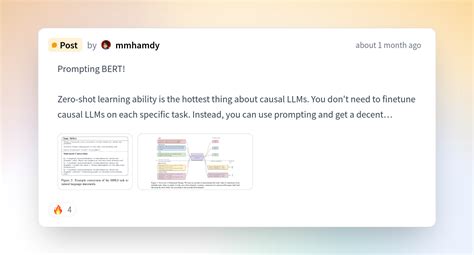 Mmhamdy On Hugging Face Prompting Bert Zero Shot Learning Ability Is The Hottest Thing About