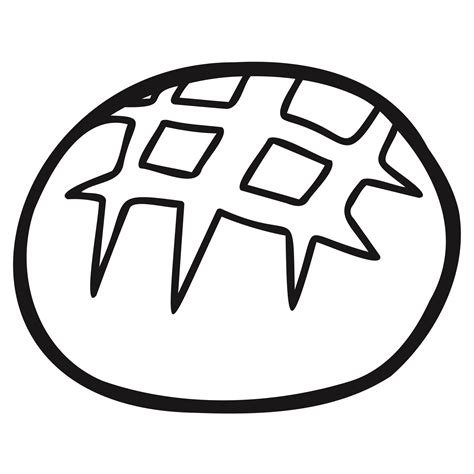 Isolate Black And White Bakery Sourdough Bread 25276795 Png