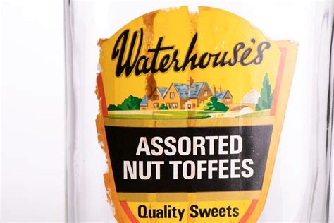Waterhouses Assorted Nut Toffees Confectionary Jar