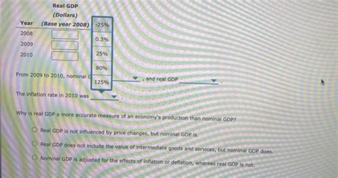 Solved 7 Real Versus Nominal Values And Correcting For Chegg Com