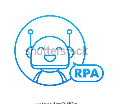 Rpa Robotic Process Automation Artificial Intelligence Stock Vector Royalty Free