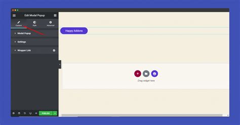 Modal Pop Up HappyAddons