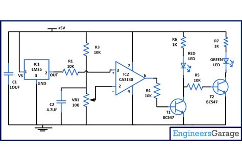 Electronic Thermometer Schematic Diagram Circuit Diagram