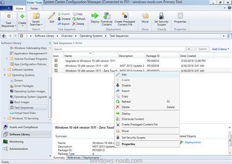 Create A Task Sequence With Configuration Manager Windows