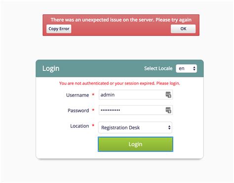 Login Error With Emr Ui On Vm Bahmni Openmrs Talk