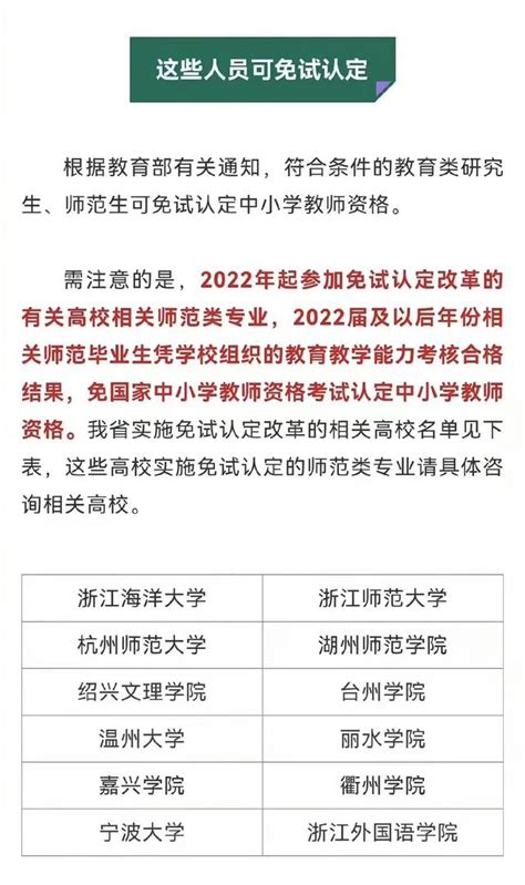 師範生免試認定中小學教師資格浙江省寧波大學等12所高校入選 每日頭條