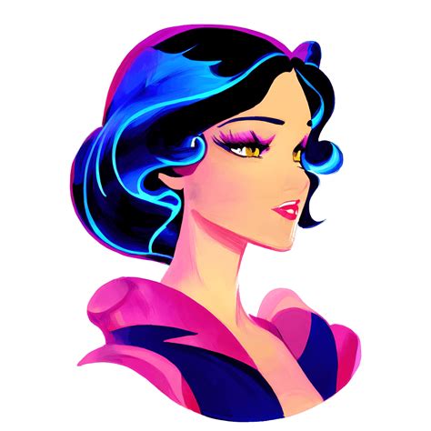 Pinup Snow White In Lisa Frank Medeiros Style Creative Fabrica