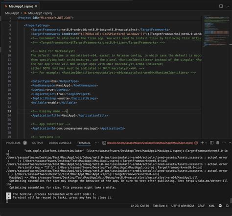 Maui App In Mac Using Vs Code Stop Working Microsoft Qanda