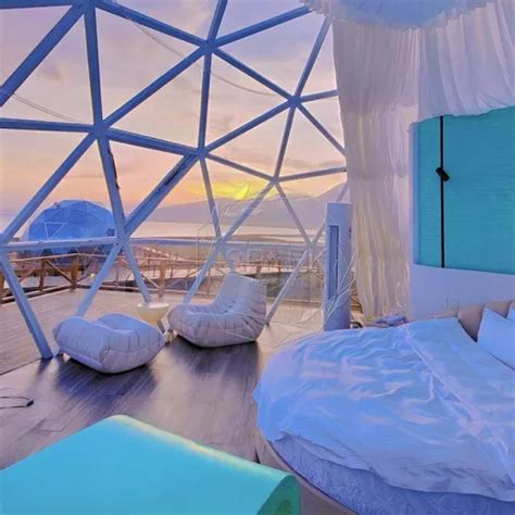 Triangular Geodesic Glass Dome Tent