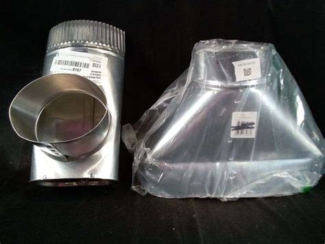 Set Of 2 Aluminum Hvac Duct Pipe Transition Fitting And Deflecto Dryer Offset Connector Dutch Goat