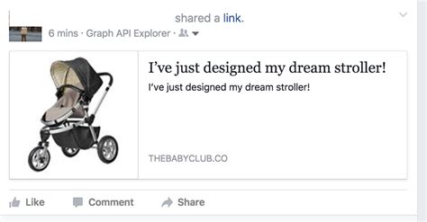 Facebook Open Graph Api Share Give Different Result Between Javascript