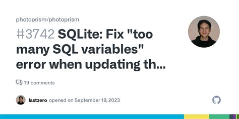 Sqlite Fix Too Many Sql Variables Error When Updating The Index · Issue 3742 · Photoprism