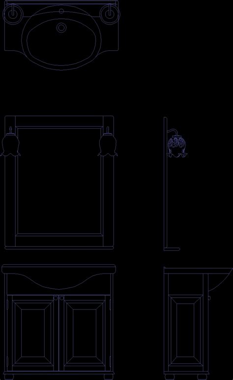 Bathroom Furniture Dwg Block For Autocad Designs Cad