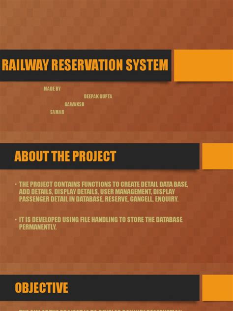 Railway Reservation System Pdf C Method Computer Programming