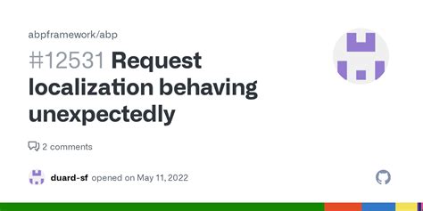 Request Localization Behaving Unexpectedly · Issue 12531 · Abpframeworkabp · Github