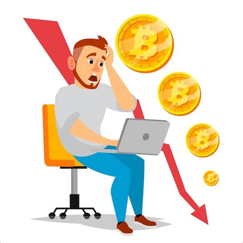Premium Vector Bitcoin Crash Graph