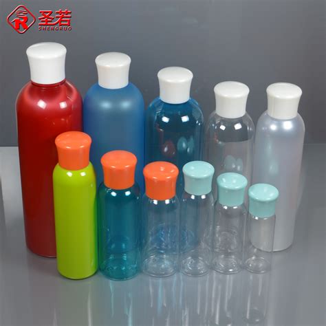 实色PET爽肤水瓶圆顶皇冠盖圆肩磨砂透明化妆品卸妆水分装瓶订制 阿里巴巴