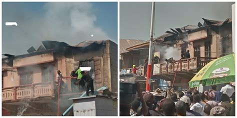 Kano Singer Market Stall Catches Fire [photos] Naija News