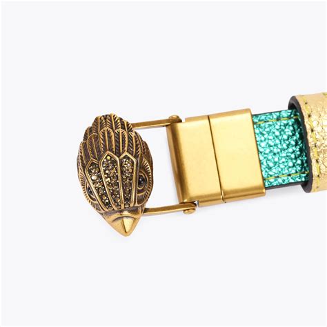 Reversible 20 Eagle Belt Leather Rainbow Belt By Kurt Geiger London