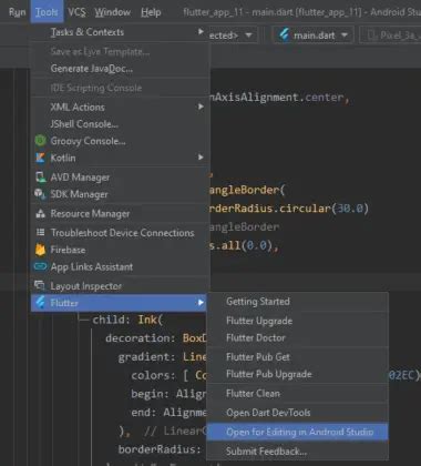 How To Generate Signed Apk In Flutter Android Studio