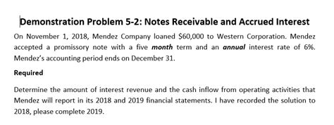 Solved Demonstration Problem Notes Receivable And Chegg