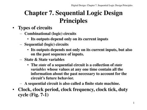ppt chapter 7 sequential logic design principles powerpoint