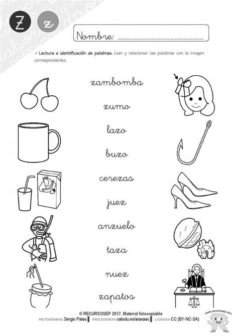 Cuadernillo De Lectura Y Escritura Letra Z Words Math Word Search