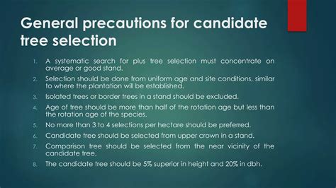 Comparison Tree Method Of Selection Pptx