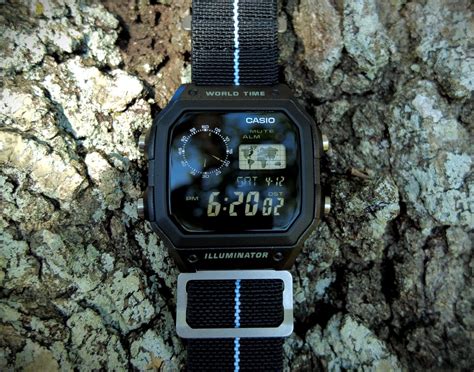 Mission Mods Custom Casio Ae1200 Hydro Blackout Digital Watch