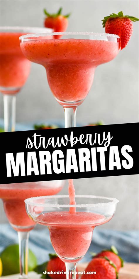 Strawberry Margarita Shake Drink Repeat