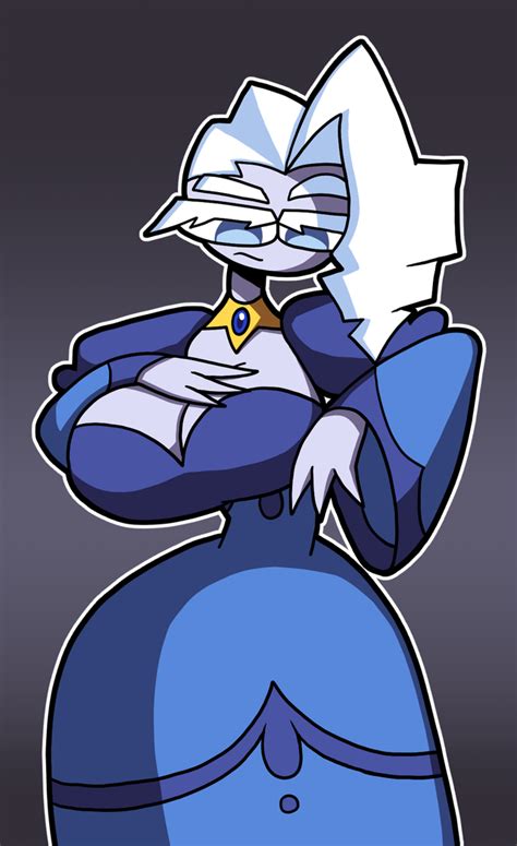 Rule 34 1girls Adventure Time Big Breasts Blue Body Blue Dress Blue Eyes Blue Skin Breasts