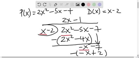 SOLVED Division Of Polynomials Given Use Either Synthetic Or Long Numerade
