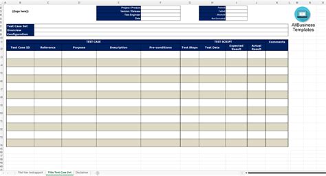 Gratis Test Case Excel Spreadsheet