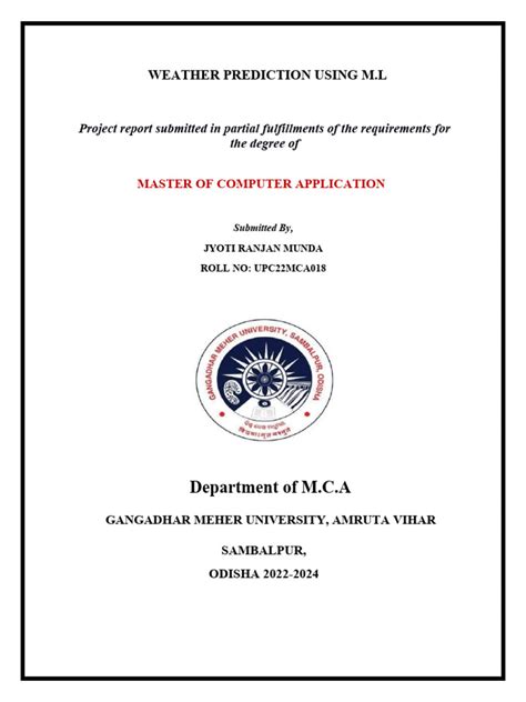 Weather Forcasting System Pdf