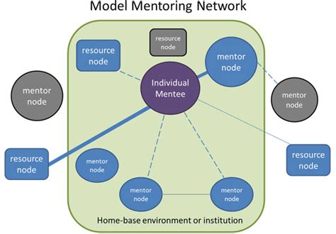 Mentoring Network Mapping Model Note Shown Is An Example Of An